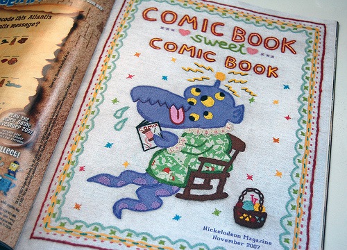 Jenny Ryan's comic book embroidery - Boing Boing