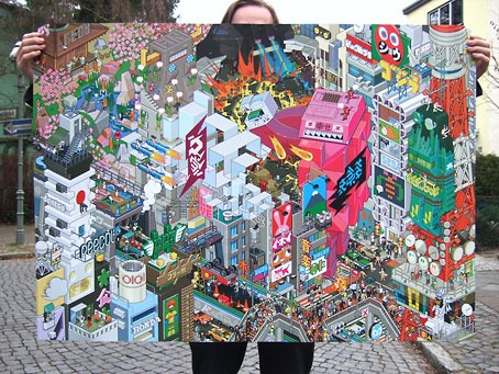 eBoy's poster of Tokyo - Boing Boing