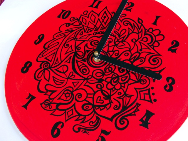 Vampire red goth clock in Boing Boing Bazaar - Boing Boing