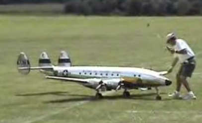 Large R/C model of Lockheed Constellation - video - Boing Boing