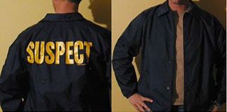 "Suspect" jackets, in style of FBI/police raid jackets - Boing Boing